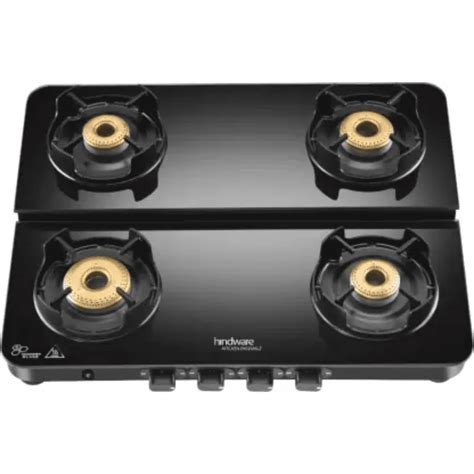 Hindware Cooktop Alverio Dplx 4b4 Burner 63 Cm Glass Top Stainless St Ankur Electricals