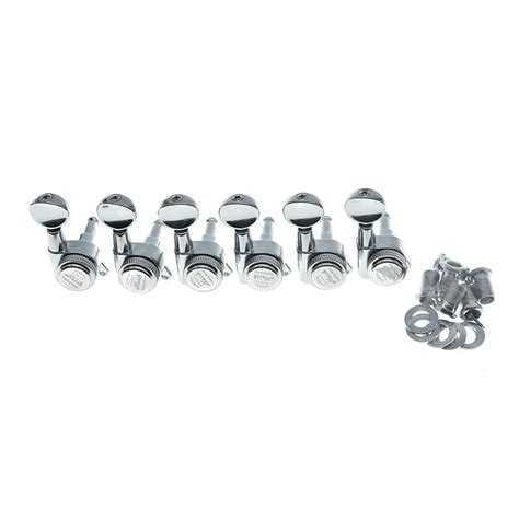 6 Inline Guitar Locking Tuners 18 1 Guitar Tuning Keys Pegs Reverb