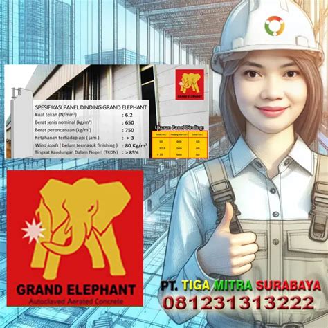 Spesifikasi Panel Dinding GE 4 Distributor Bata Ringan Jual Bata