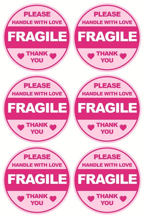 Fragile Sticker Printable