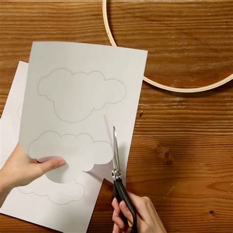 How To Make A DIY Paper Cloud Mobile