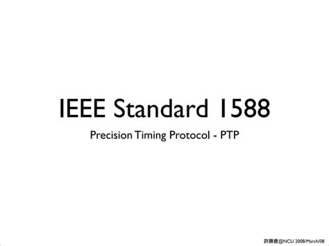 Ieee 1588 Ptp Pdf
