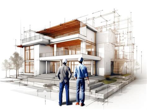 Premium Ai Image A Construction Engineer With Blueprints In Hand Showing His Rectangular