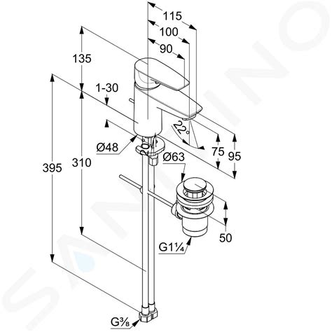 Kludi Pure&Solid - Waschtischarmatur mit Ablaufgarnitur, chrom ...