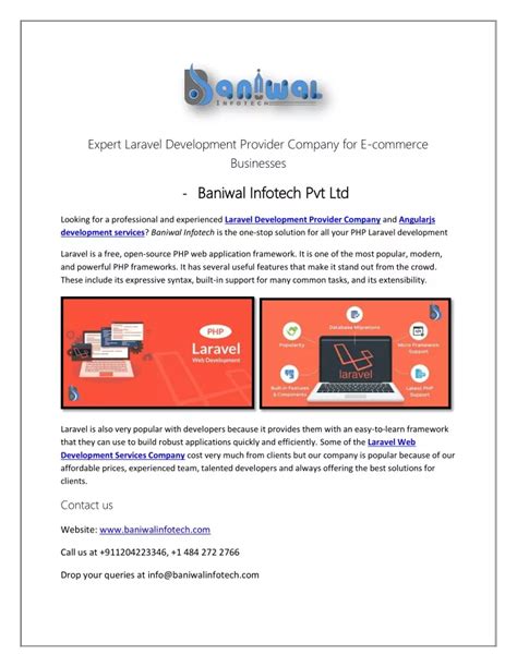 Ppt Expert Laravel Development Provider Company For E Commerce Businesses Powerpoint