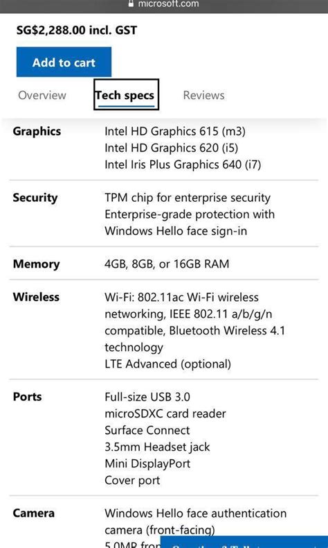 Microsoft Surface Pro Laptop I7 Electronics Computers Laptops On Carousell