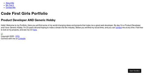 Coding Hannahweek2 Codesandbox