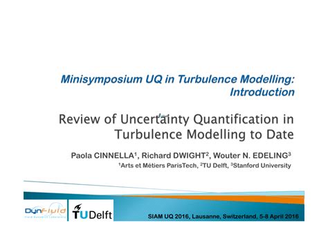 PDF Review Of Uncertainty Quantification In Turbulence Modelling To Date