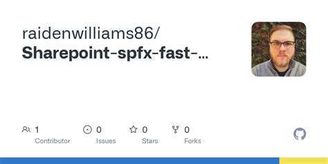 Github Raidenwilliams86sharepoint Spfx Fast Serve