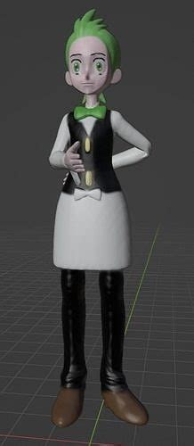 Cilan Gym Leader 3d Model 3d Printable Cgtrader