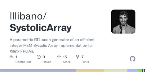 Github Lllibanosystolicarray A Parametric Rtl Code Generator Of An
