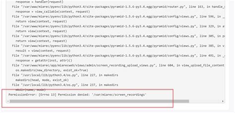 Troubleshooting On Server Side Miarec Documentation