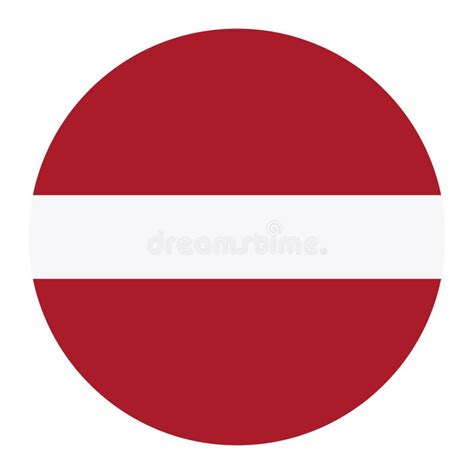 Circle Badge Latvia Flag Button Vector Illustration Isolated Europe