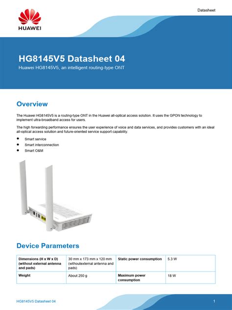 EchoLife HG8145V5 | PDF | I Pv6 | Wi Fi