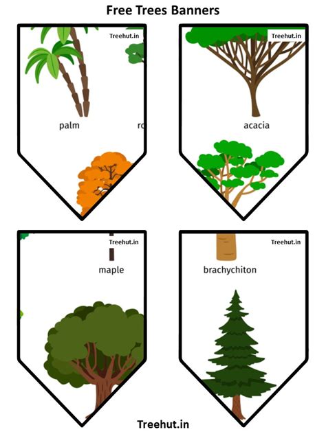 Free Trees Bulletin Board Decorations And Craft Printables