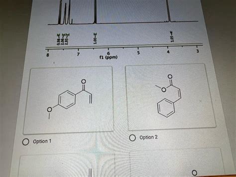 Solved 9 Which Structure Matches The 1h Nmr Shown Below