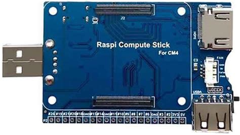 For RPi Compute Module 4 Board Mini Base Board Standard CM4 Socket 20PIN GPIO Header High Speed