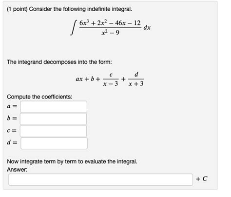 Solved Point Consider The Following Indefinite Chegg