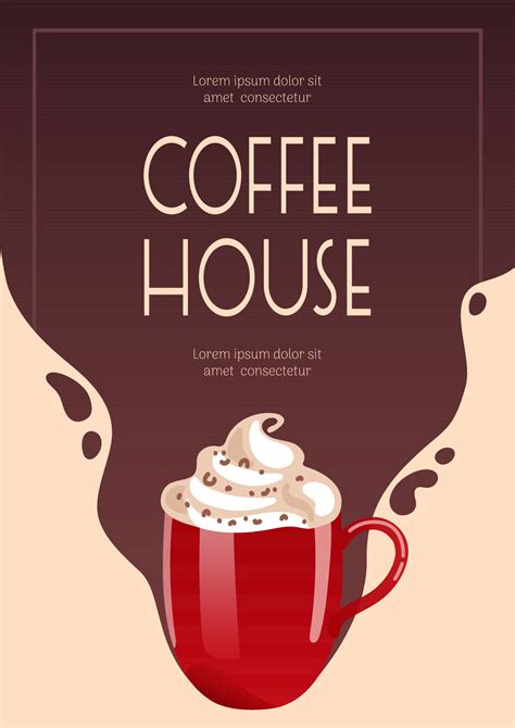 Latte Hot Chocolate Or Coffee Cocoa And Whipped Cream In A Red Mug Banner For Coffee Shop