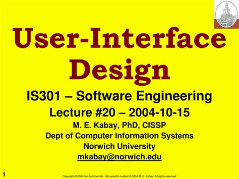 Ppt User Interface Design In Software Engineering Powerpoint Presentation Id9164646