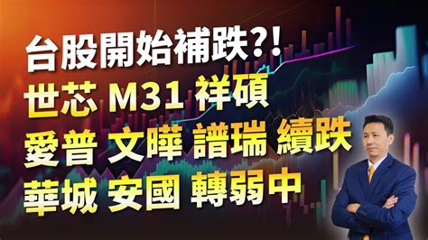 顧富仁【富甲天下】台股開始補跌 世芯 M31 祥碩 愛普 文曄 譜瑞 續跌 華城 安國 轉弱中 20240509 Youtube