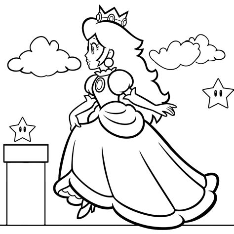 Printable Princess Rosalina Coloring Pages