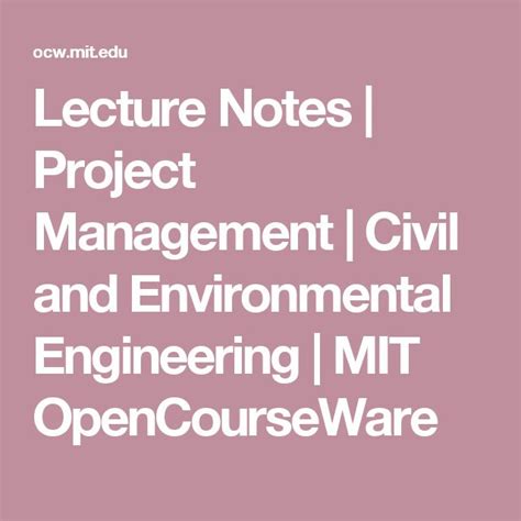 Explore Project Management Lecture Notes