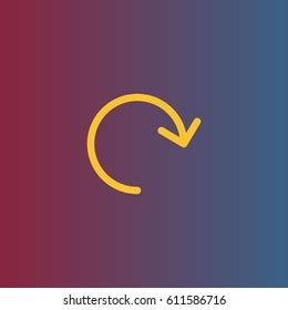 Clockwise Rotating Arrow Icon Counter Vector Stock Vector Royalty Free