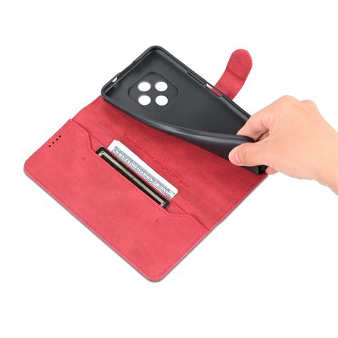 For Huawei Nova Z G Enjoy Plus AZNS Dream II Skin Feel Horizontal Flip Leather Case Red