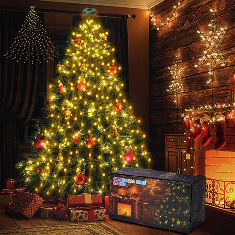 Gokindor Christmas Tree Lights Christmas 400 Lights Indoor Outdoor 6