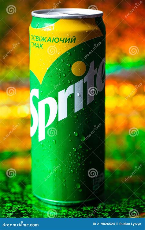 Can Of Lemon And Lime Flavored Soft Drink Sprite Editorial Stock Image Image Of Cold