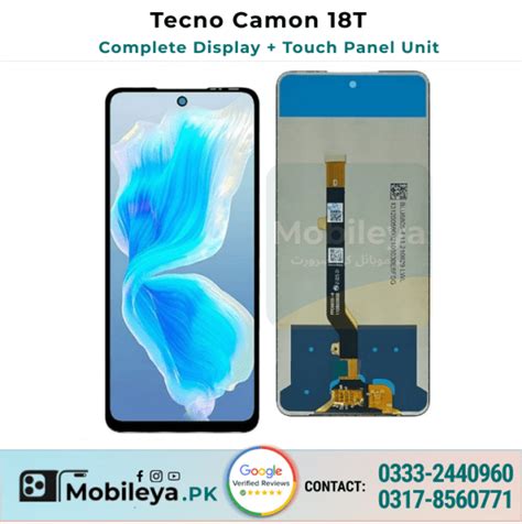 Tecno Camon 18t Lcd Display Panel With Fitting Mobileya
