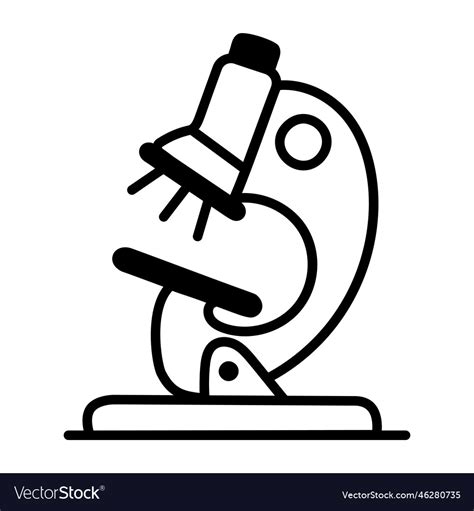 Microscope Royalty Free Vector Image VectorStock