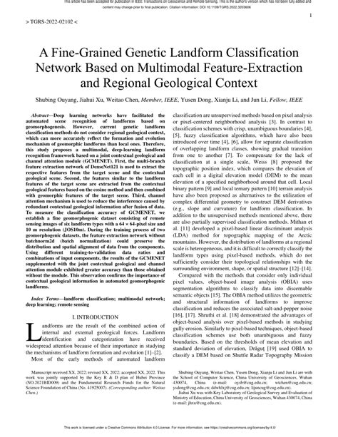 Pdf A Fine Grained Genetic Landform Classification Network Based On Multimodal Feature