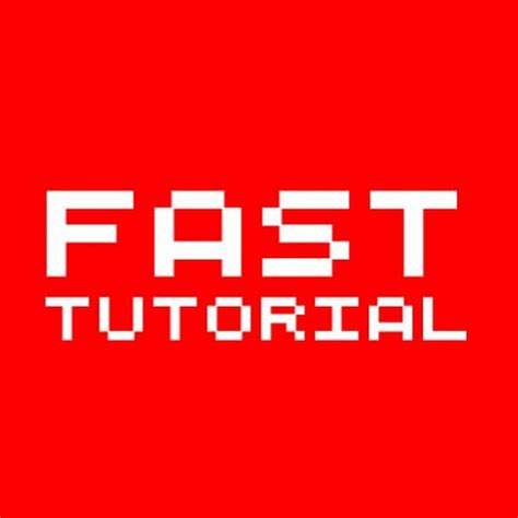 Fast Tutorial Youtube