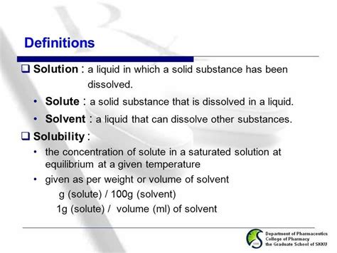 Solution Solute Solvent Examples