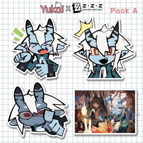 Jual Stiker Soukaku Zenless Zone Zero Zzz Premium Sticker Pack