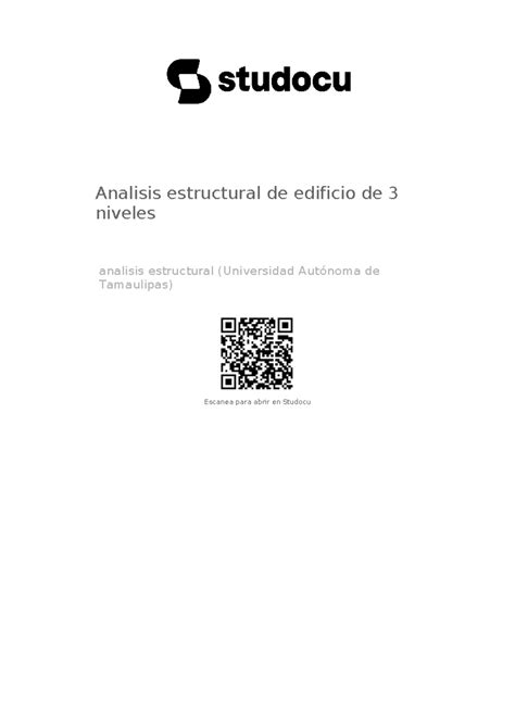 Analisis Estructural De Edificio De 3 Niveles Analisis Estructural De Edificio De 3 Niveles