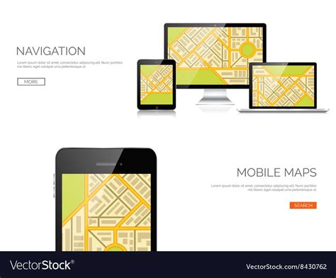 Responsive Web Design Adaptive User Interface Vector Image