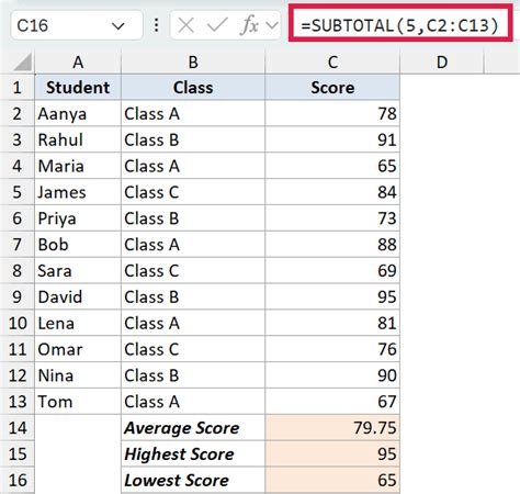 Subtotal Function In Excel 9 Examples