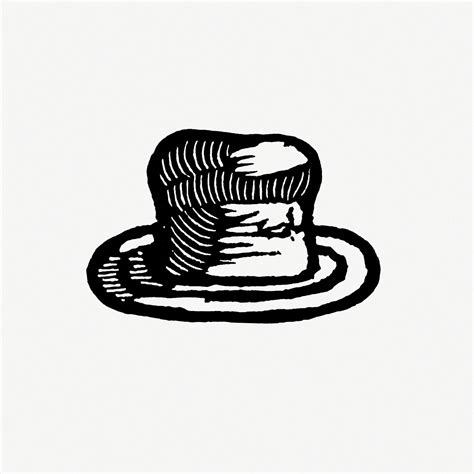 Vintage Top Hat Illustration Free Public Domain Illustration
