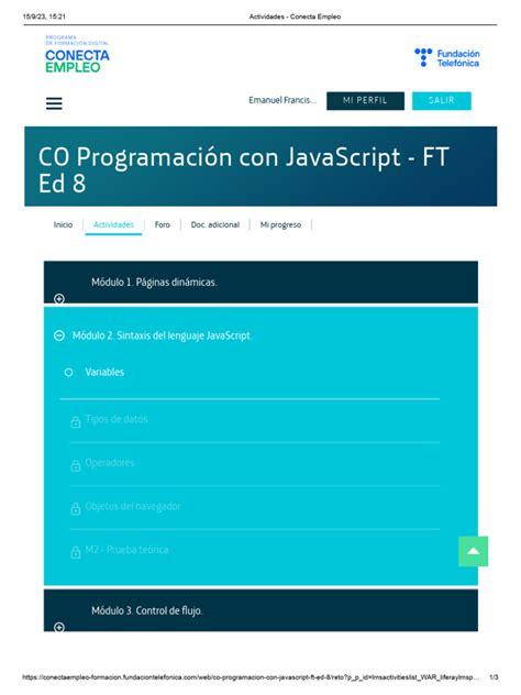 Sintaxis De Lenguaje Javascript Pdf Pdf
