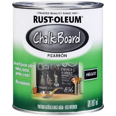Pintura Pizarrón Base Agua 0 877 Lts Negro Knasta Chile