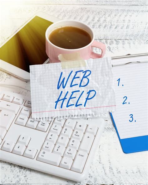 Conceptual Caption Web Help Word For Procedural Or Reference Information Delivered Through