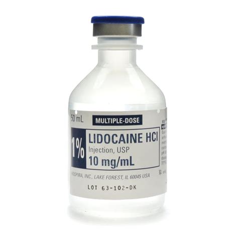 Lidocaine Hcl Injection Fliptop Multiple Dose Vial 50 Ml Mcguff