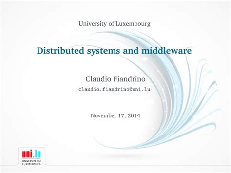 Distributed Systems And Middleware Ppt