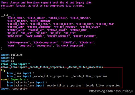 Python3安装pandas库出现could Not Import The Lzma Module Csdn博客