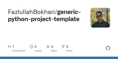 GitHub FazlullahBokhari Generic Python Project Template