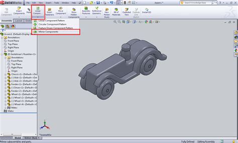 How To Mirror Assemblies In Solidworks Grabcad Tutorials