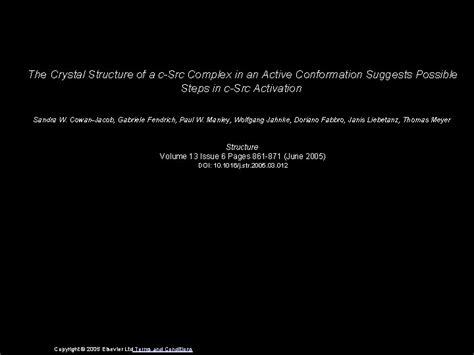 The Crystal Structure Of A Csrc Complex In